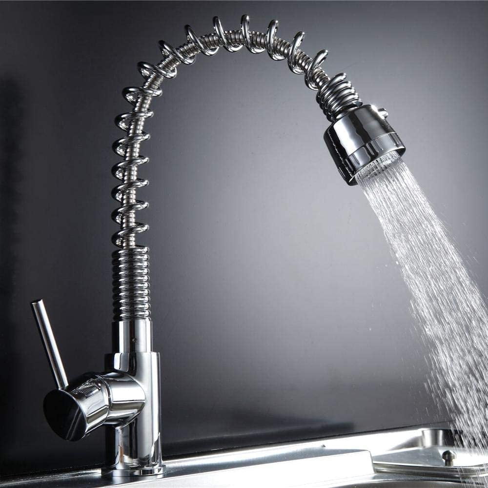 Kitchen Sink Faucet for Bar Farmhouse Commercial, Chrome Modern Spring ...