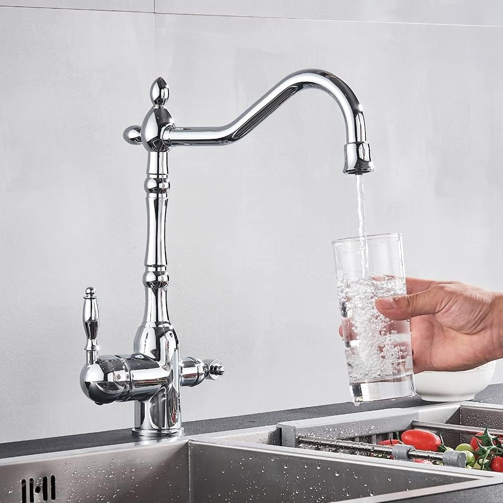 Kitchen Sink Faucet for Bar Farmhouse Commercial, Gold Kitchen Filter ...