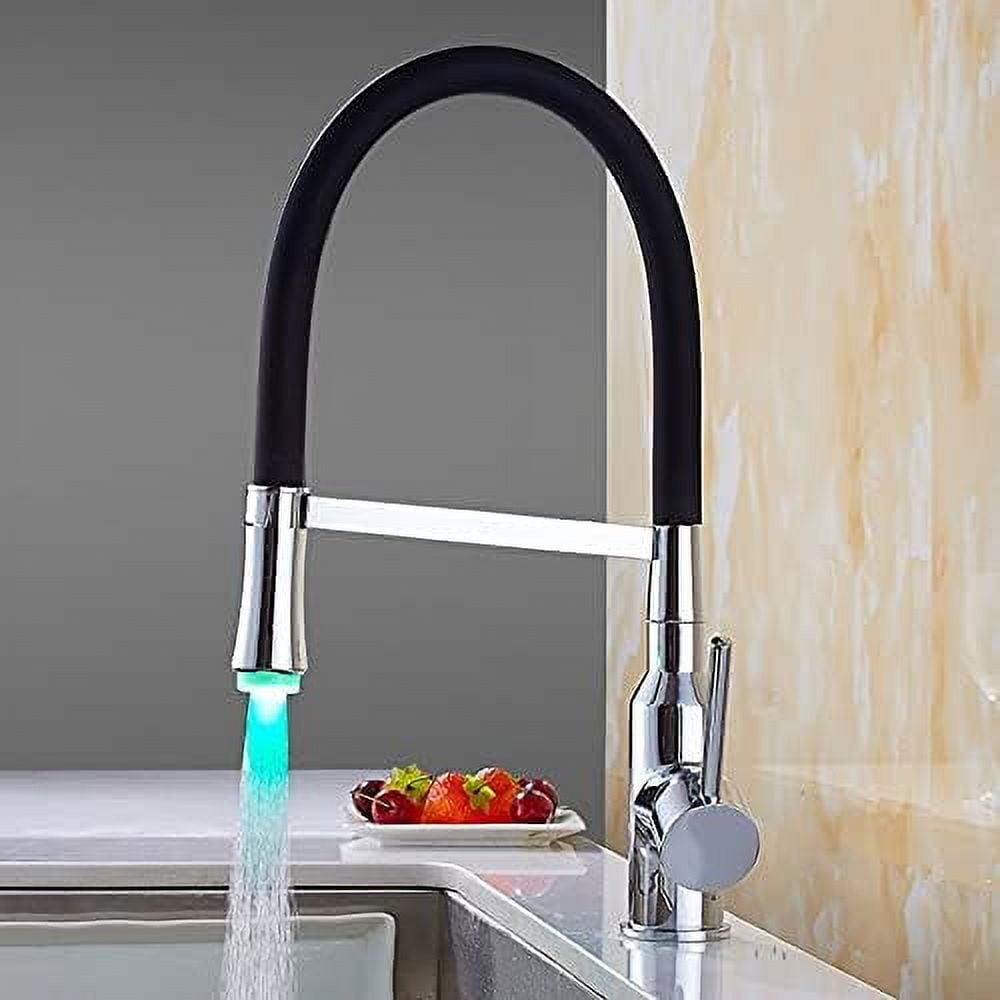 Kitchen Sink Faucet for Bar Farmhouse Commercial, LED Kitchen Faucets ...
