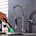 Kitchen Sink Faucet for Bar Farmhouse Commercial, LED Light Kitchen ...