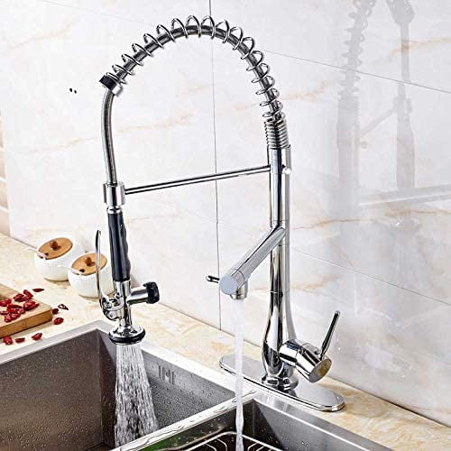 Kitchen Sink Faucet for Bar Farmhouse Commercial, Luxury Dual Sprayer ...