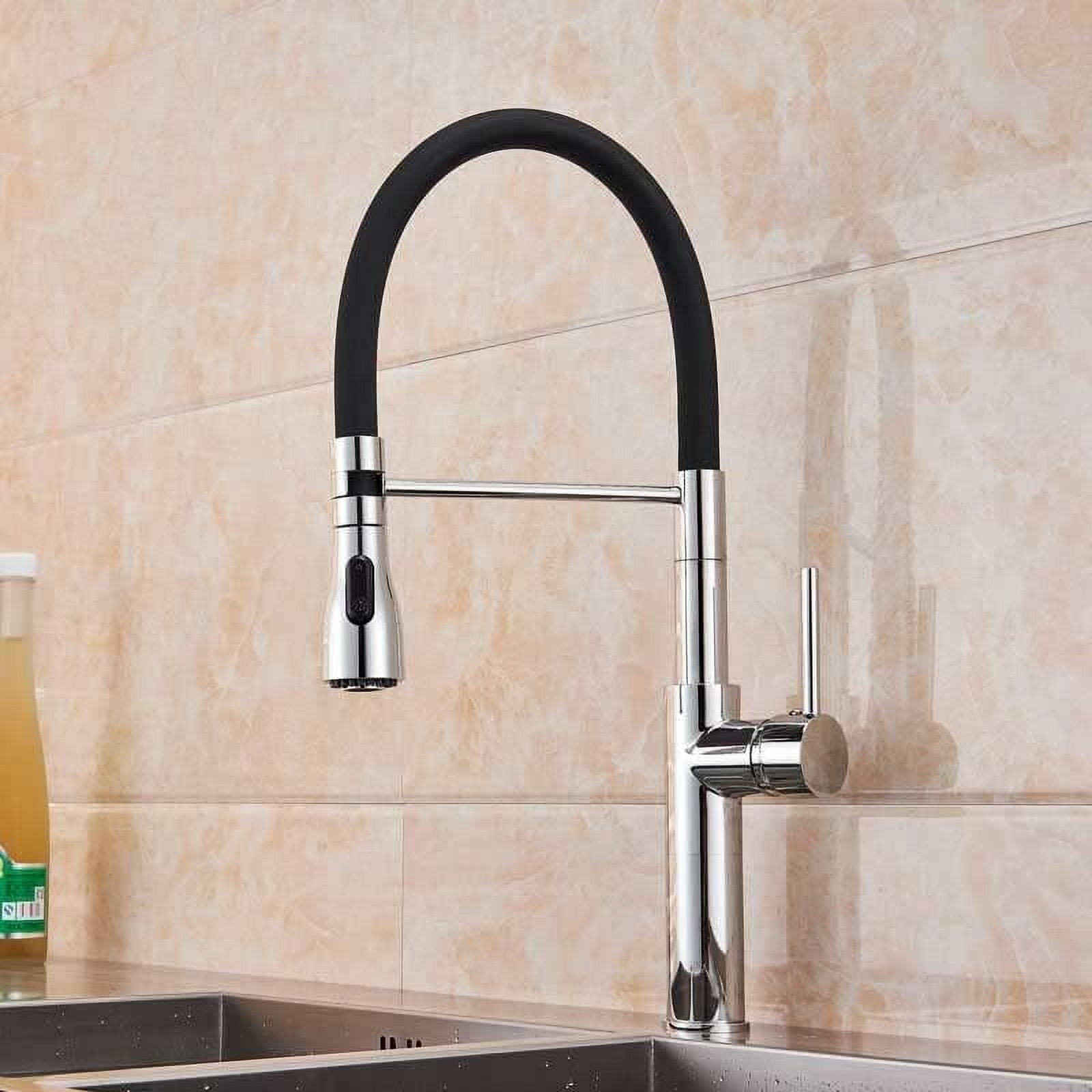 Kitchen Sink Faucet for Bar Farmhouse Commercial, Matte Black Kitchen ...