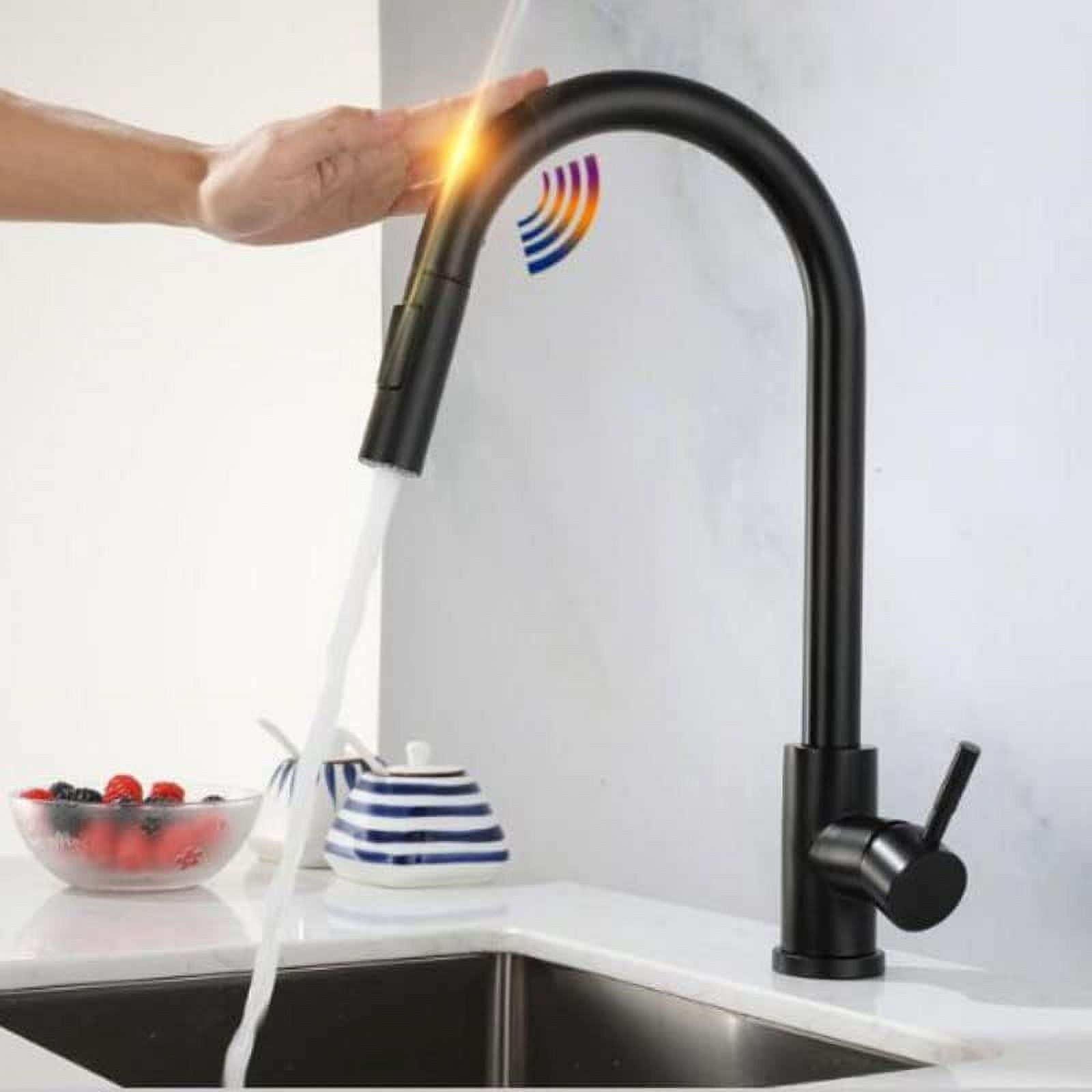 Kitchen Sink Faucet for Bar Farmhouse Commercial, Smart Touch Kitchen ...