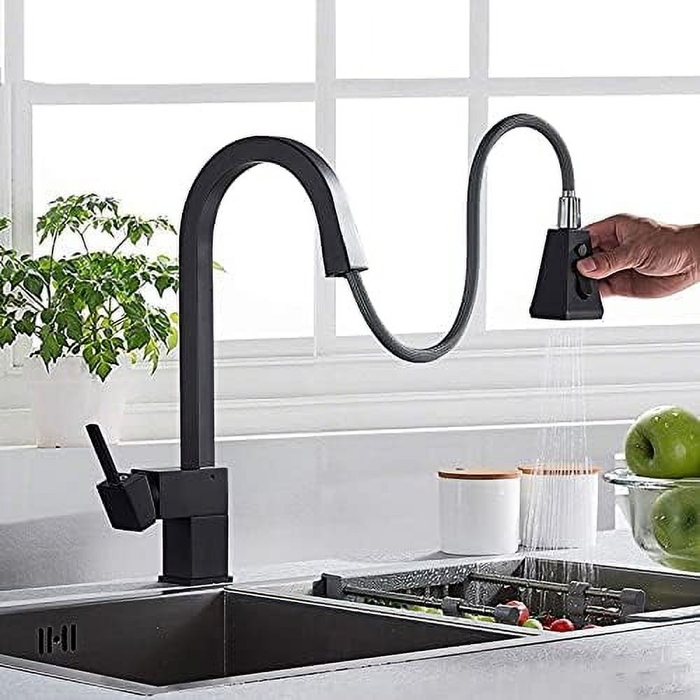 Kitchen Sink Faucet for Bar Farmhouse Commercial, Square Shape Kitchen ...