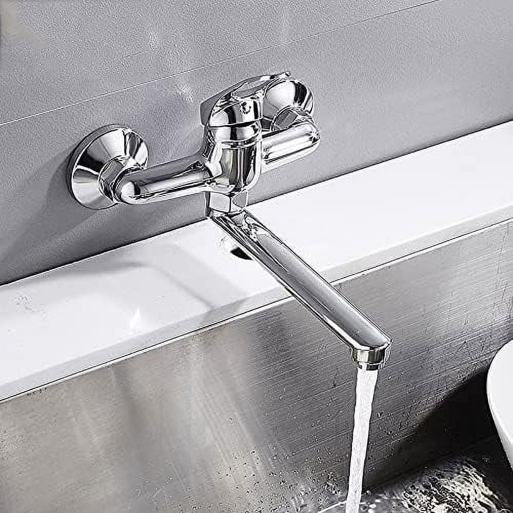 Kitchen Sink Faucet for Bar Farmhouse Commercial, Wall Mounted Kitchen ...