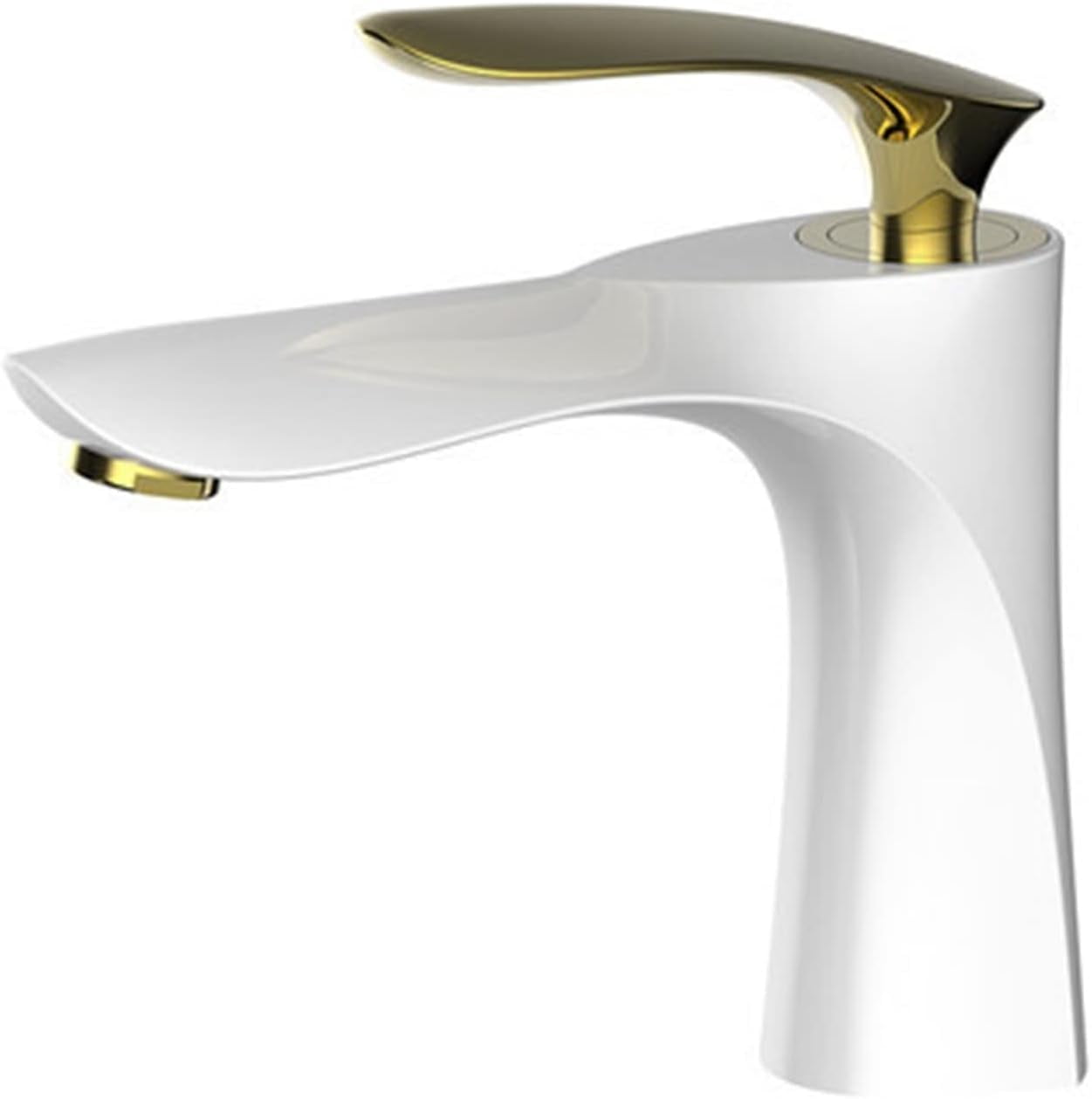 Kitchen Sink Faucet Bathroom Basin Faucets Gold Sink Mixer Tap Hot Cold ...