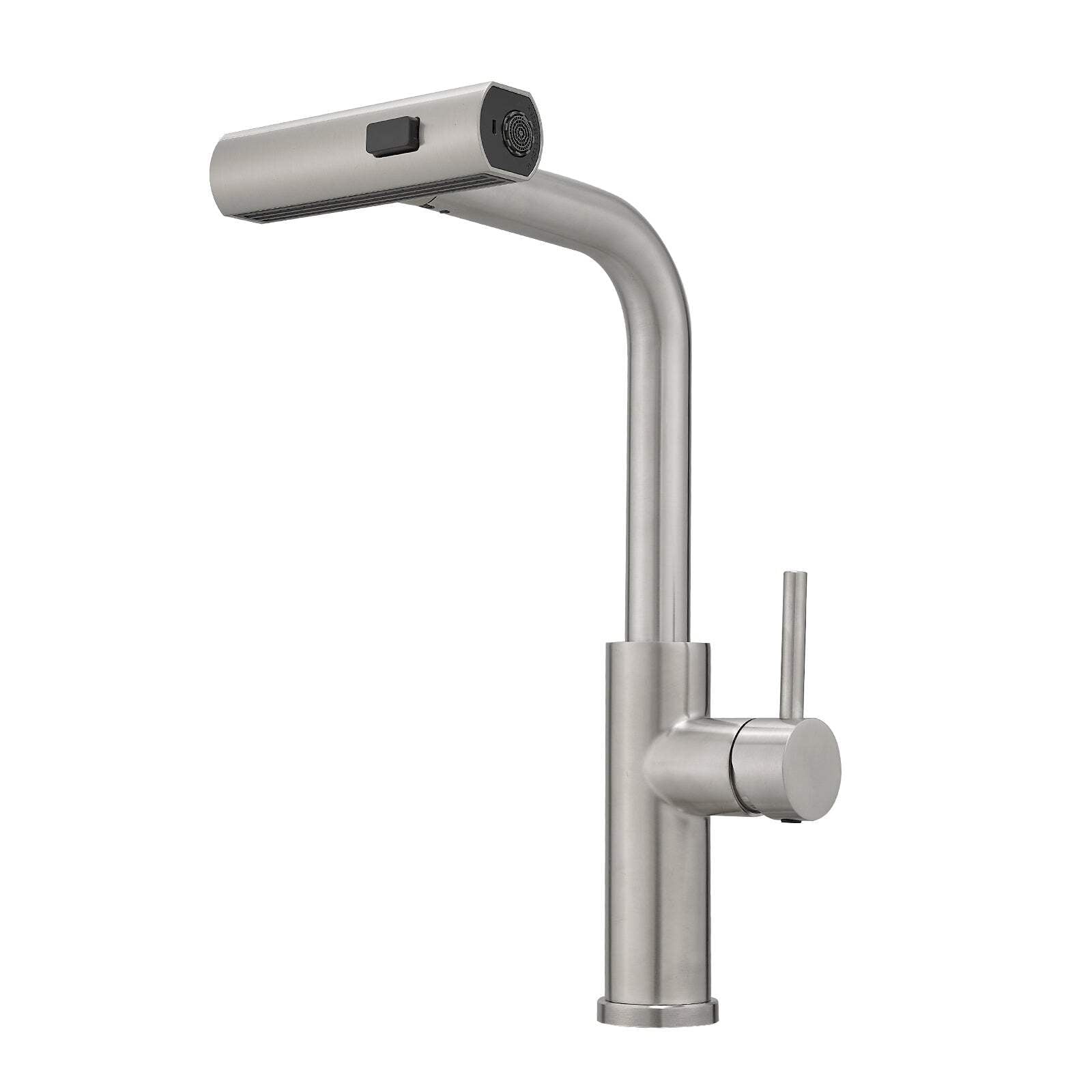 Kitchen Sink Faucet, Brushed Nickel Kitchen Faucets With Pull Out ...