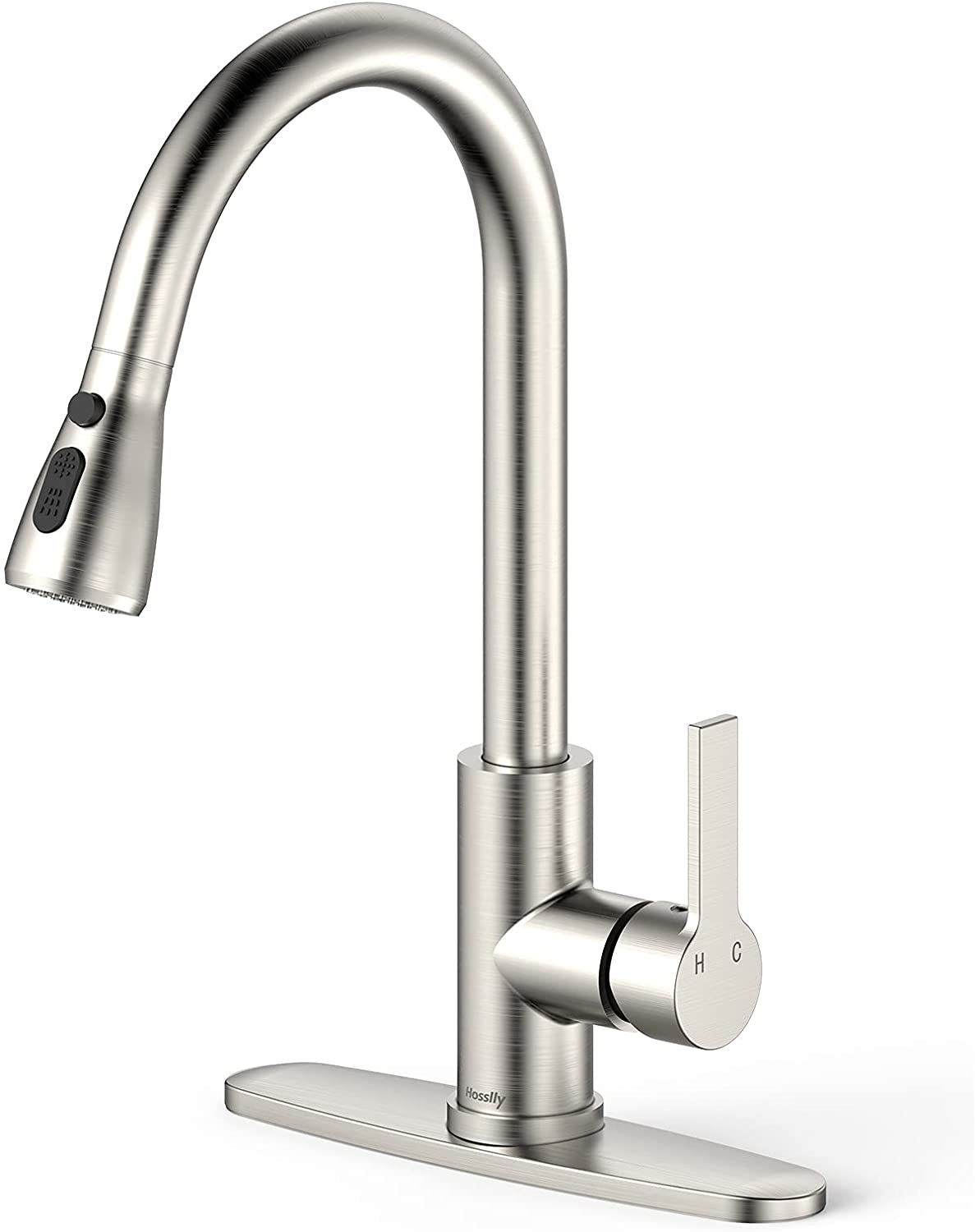 Kingston Brass KS3798AXBS Restoration Bridge Kitchen Faucet with Brass ...