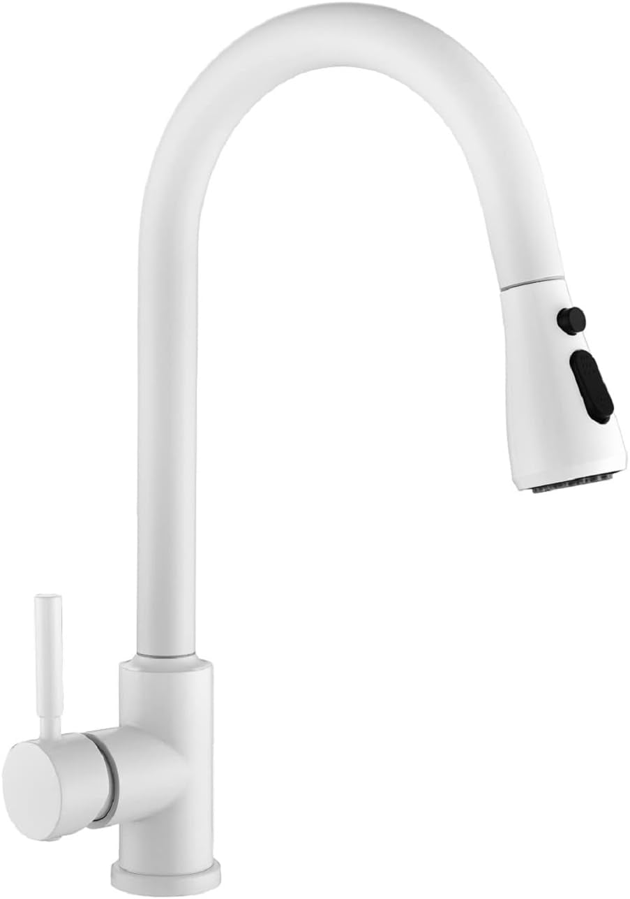 Kitchen Sink Faucet, High Arc Single Lever Single Handle Stainless ...