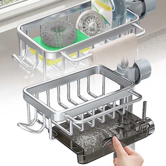 Kitchen Sink Faucet Organizer, Stainless Steel Detachable Hanging ...