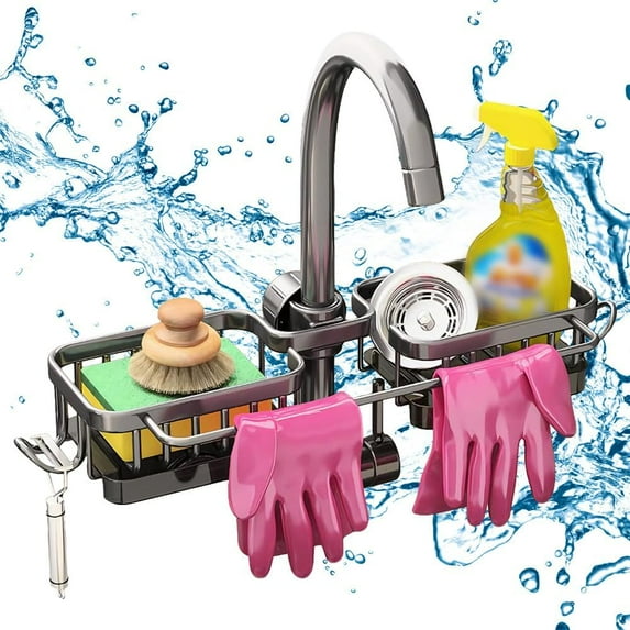 Kitchen Sink Faucet Organizer for kitchen and bathroom, Kitchen Sink ...