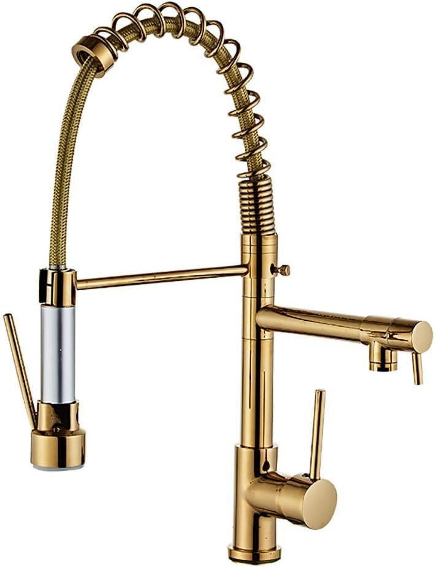 Kitchen Sink Faucet with Pull Out Sprayer,360°Rotation 2-Function Spray ...