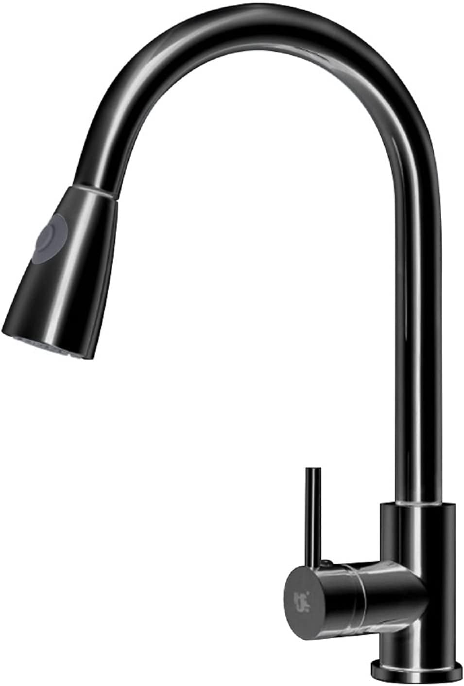 Kitchen Sink Faucet with Pull Down Sprayer, Multitask Mode Single ...