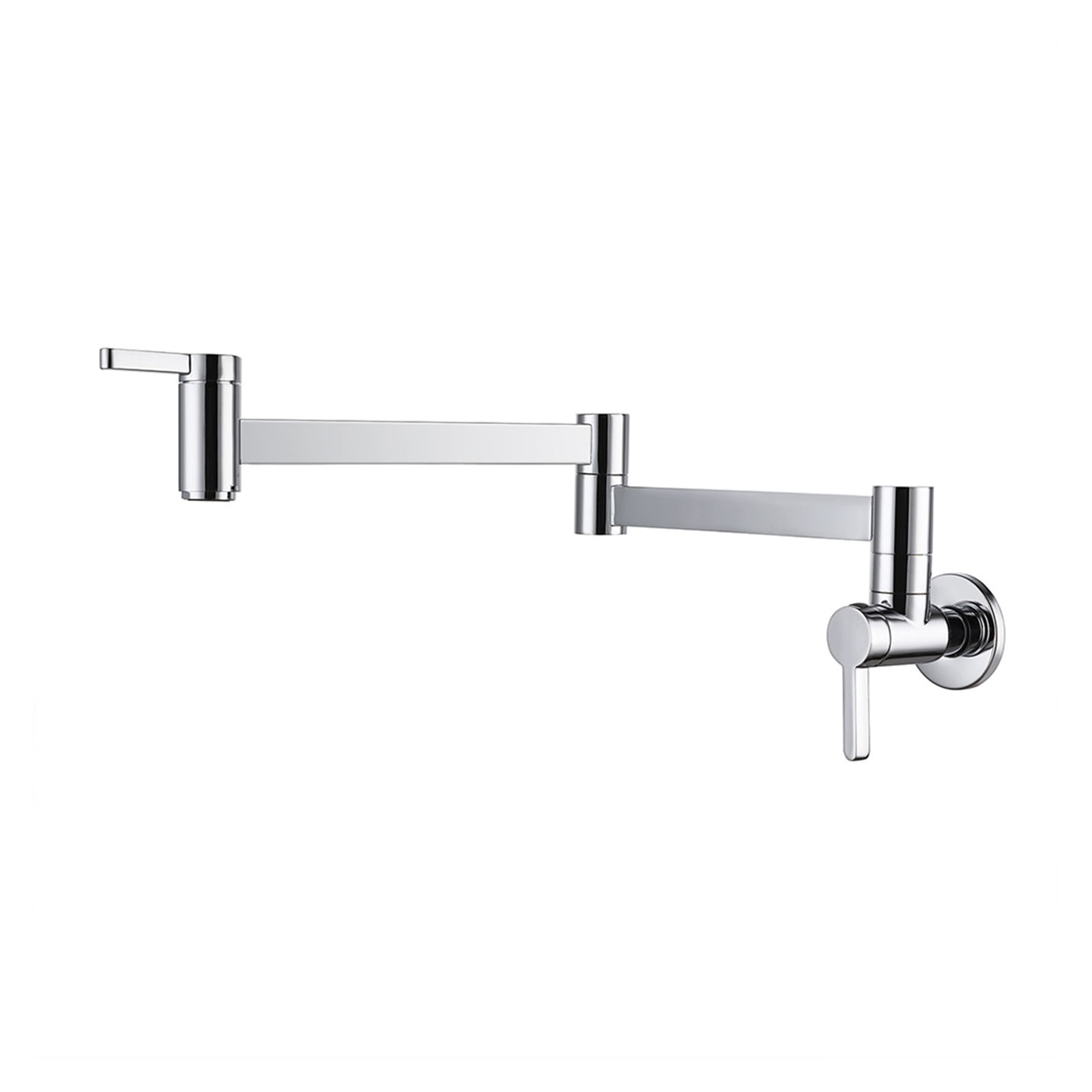 Kitchen Sink Faucets Wall Mount Pot Filler Taps Swivel Folding ...