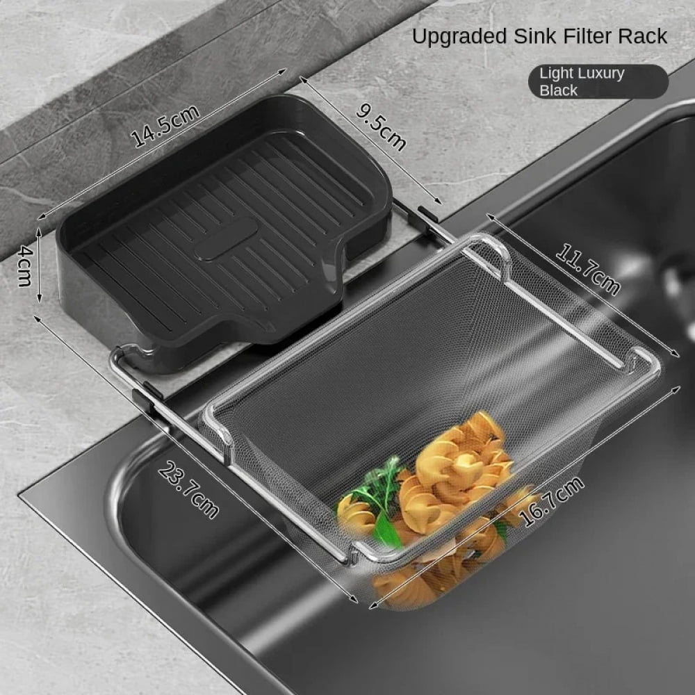 Kitchen Sink Filter Spone Drain Basket Garbage Filter Shelf Strainer ...