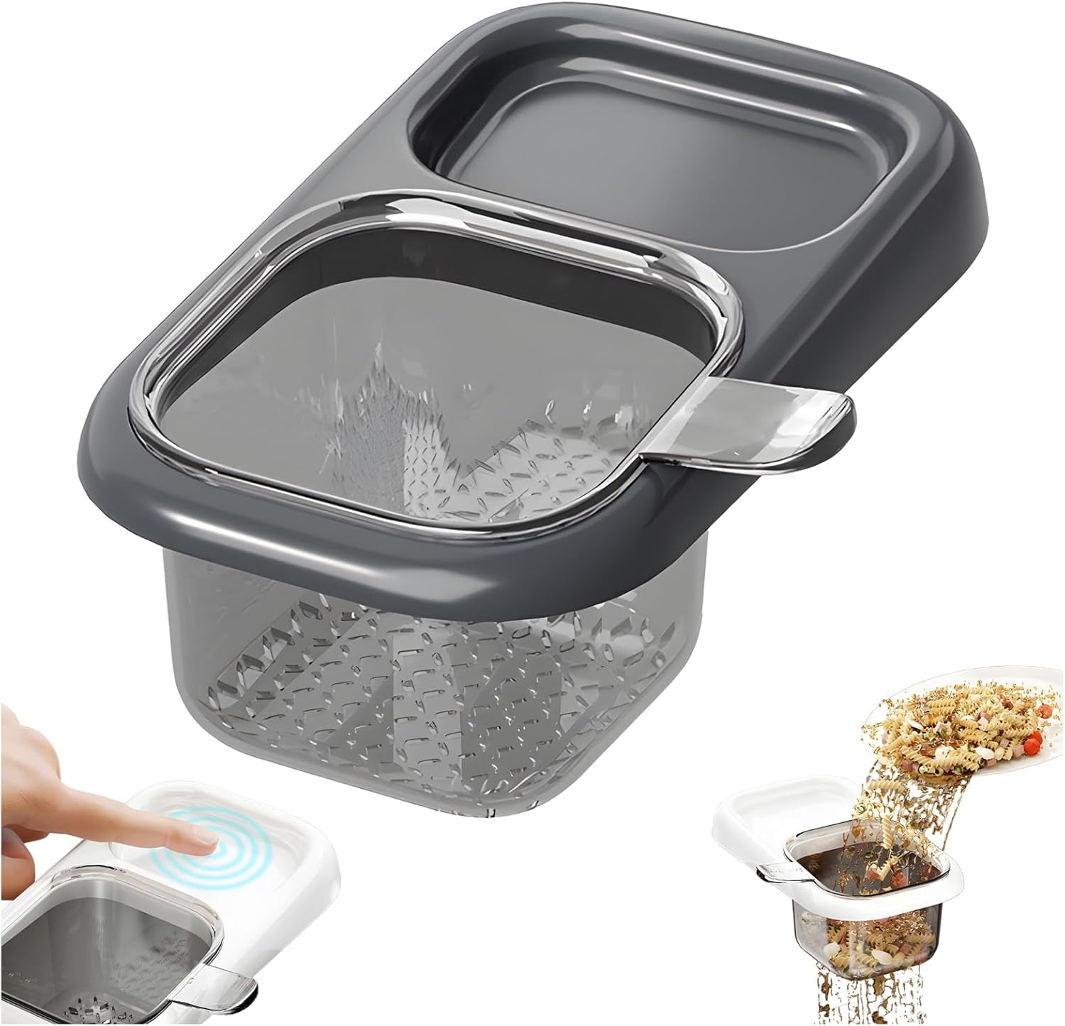 Kitchen Sink Hanging Strainer with Suction Cup, Food Waste Catcher ...