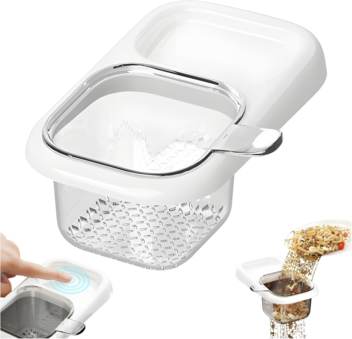 Kitchen Sink Hanging Strainer with Suction Cup, Food Waste Catcher ...