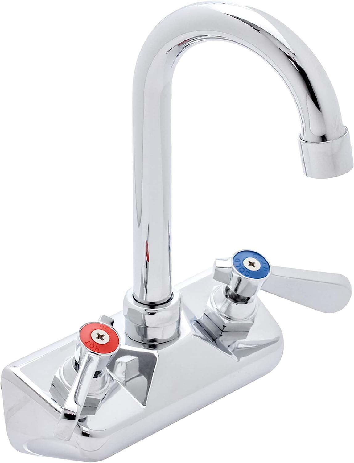 Kitchen Sink No Lead Faucet - DuraSteel 4" Center Wall Mounted ...