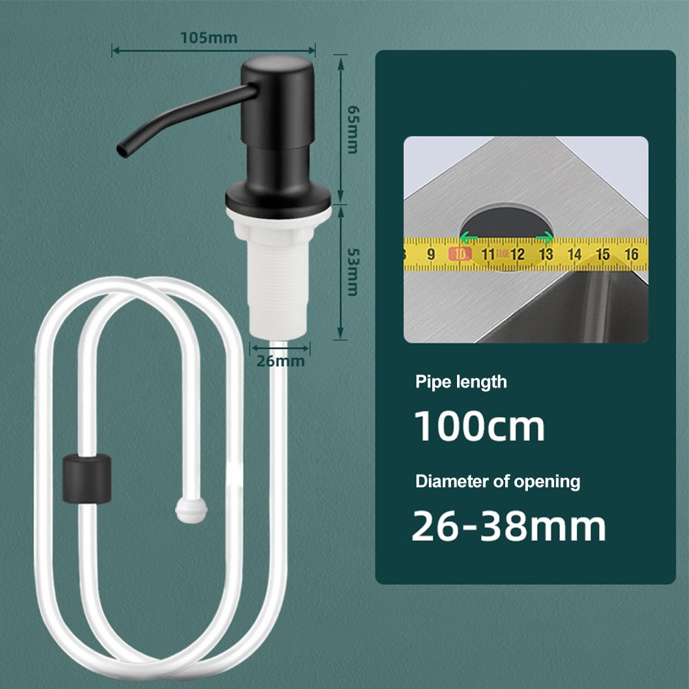 Kitchen Sink Liquids Soap Dispenser Pump Dish Wash Lotion with Silicone ...