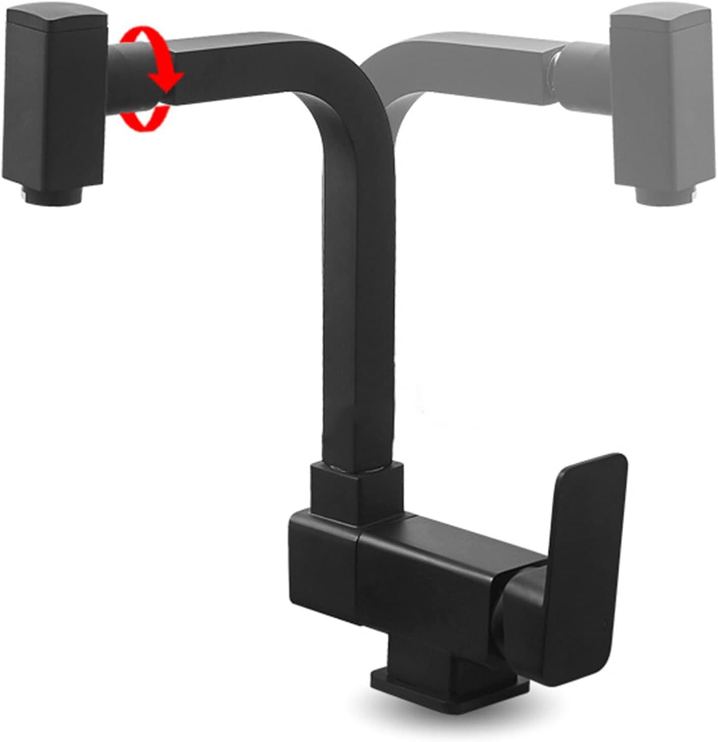 Kitchen Sink Mixer Faucet Folding Inside Window Kitchen Faucet Black ...