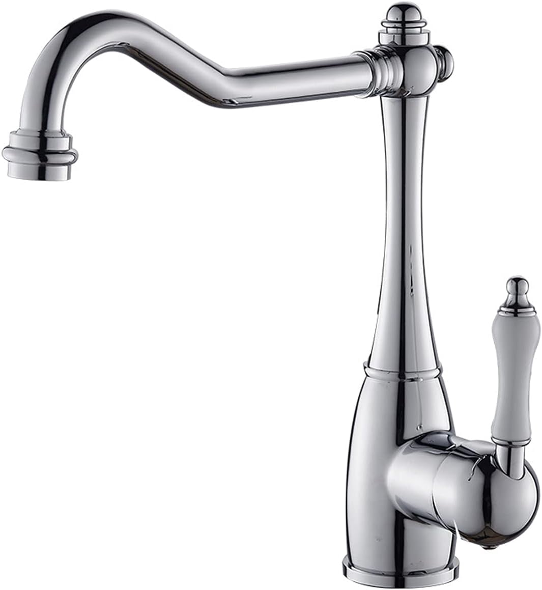 Kitchen Sink Mixer Tap, Traditional Kitchen Faucet Brass Elegant ...