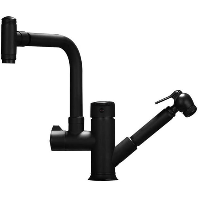 Kitchen Sink Mixer Taps Brass Pull Out Kitchen Faucet Hot and Cold 360 ...