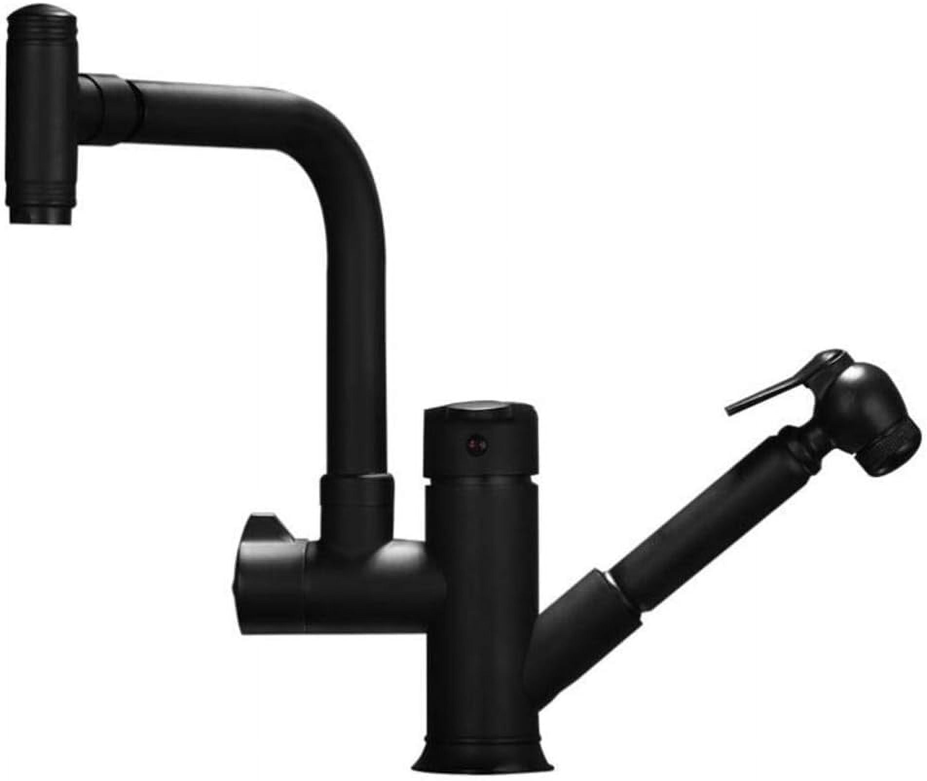 Kitchen Sink Mixer Taps Brass Pull Out Kitchen Faucet Hot and Cold 360 ...