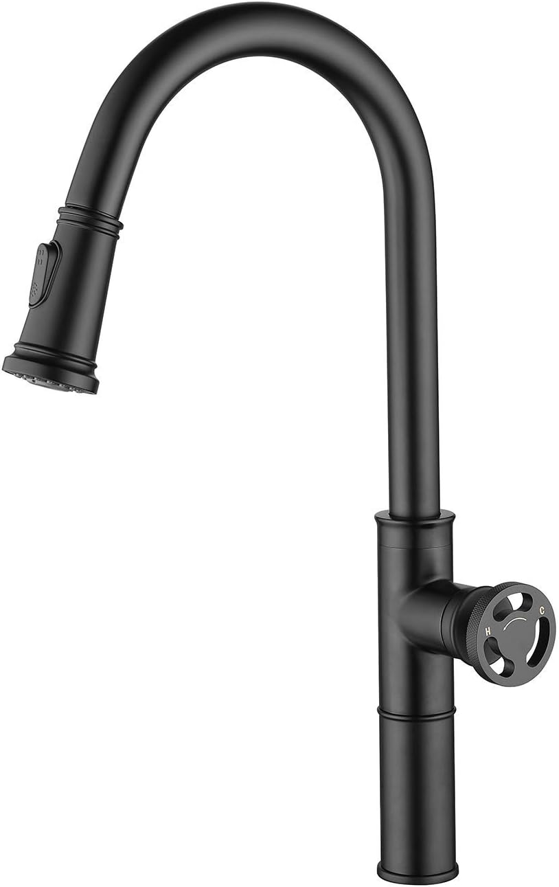 Kitchen Sink Mixer Taps Industrial Style Sink Faucet Brass Basin Mixer ...