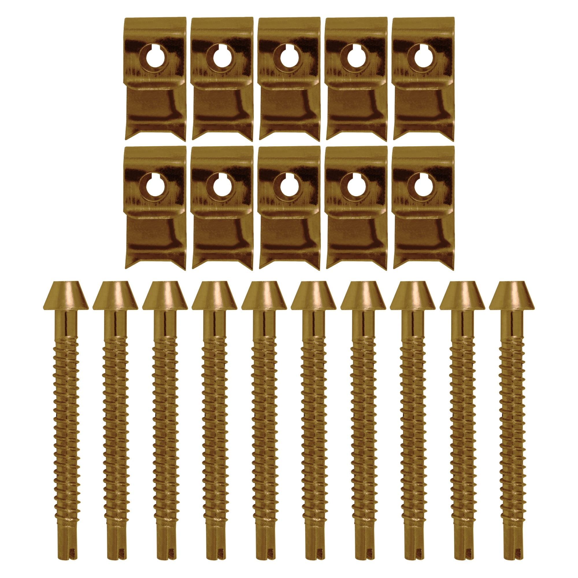 Kitchen Sink Mounting Clips, 10-Pieces, Brass - Walmart.com