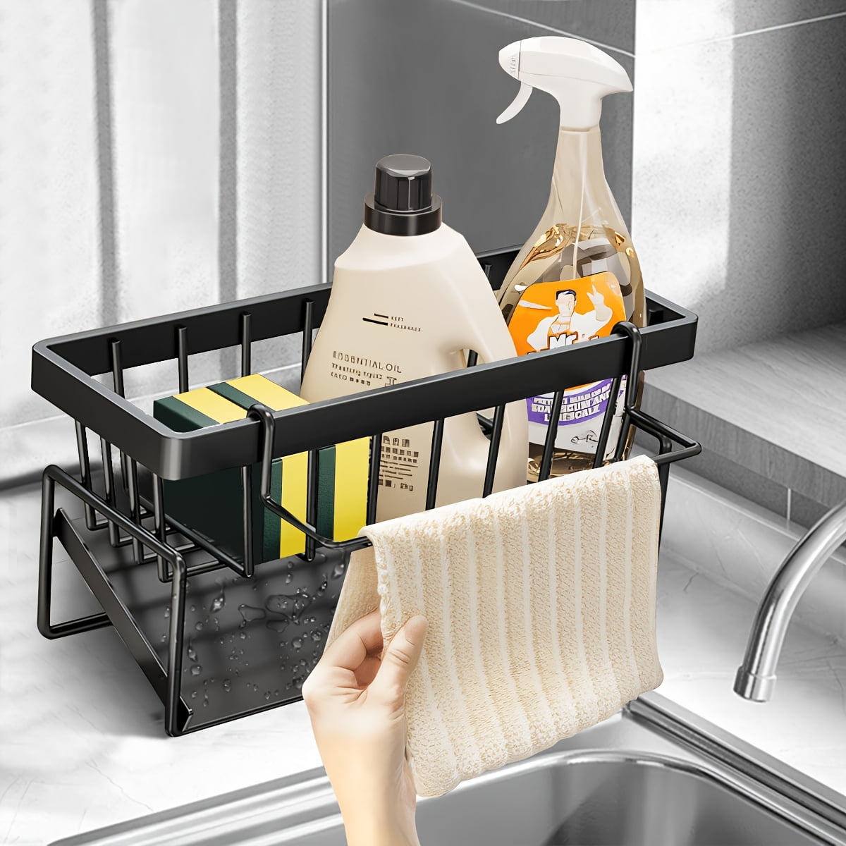 Kitchen Sink Organizer, Kitchen Sink Sponge Organizer, Rustproof 304 ...