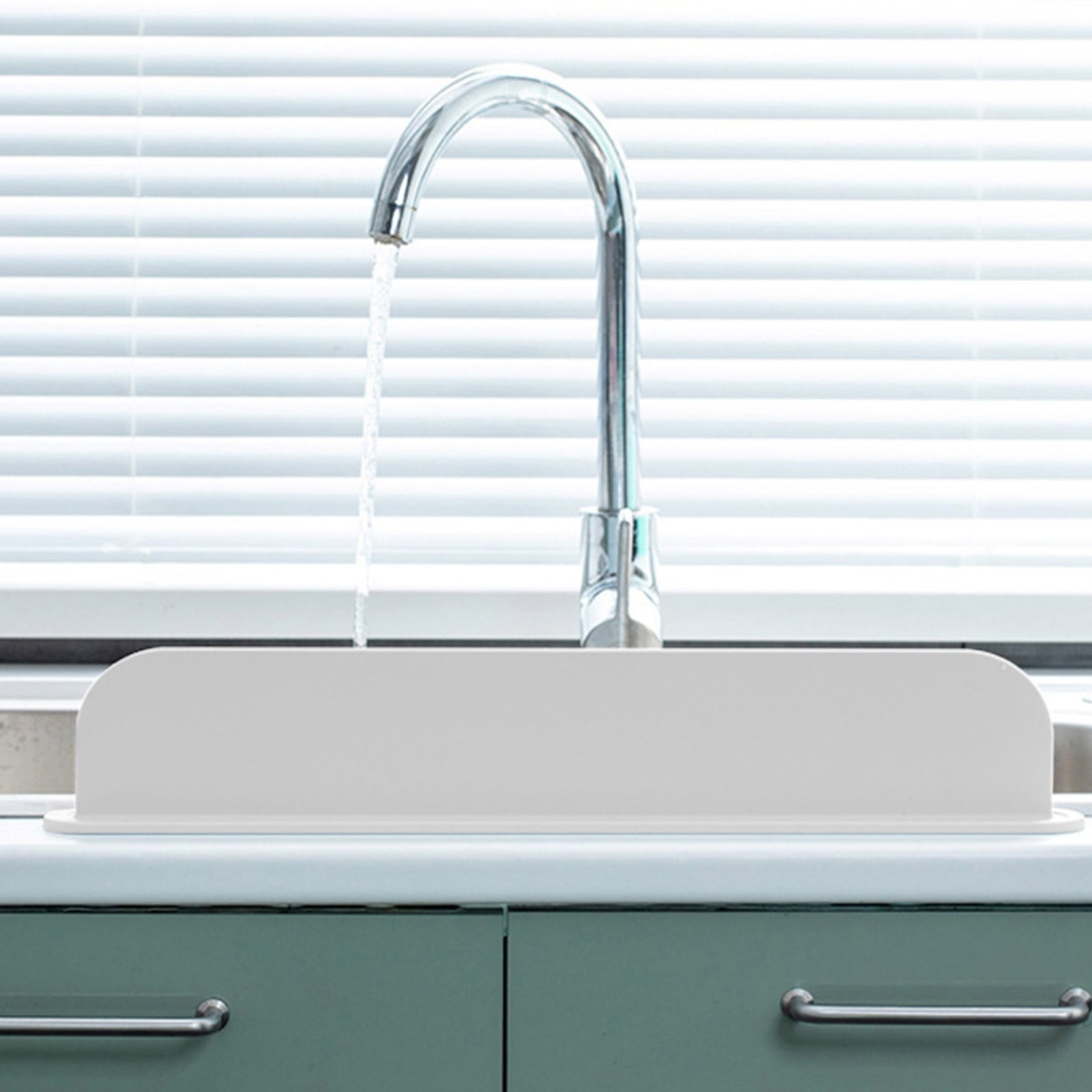 Kitchen Sink Splash Guard, Sink Silicone Splash Guard, Backsplash Protector, Non Slip Strong ...