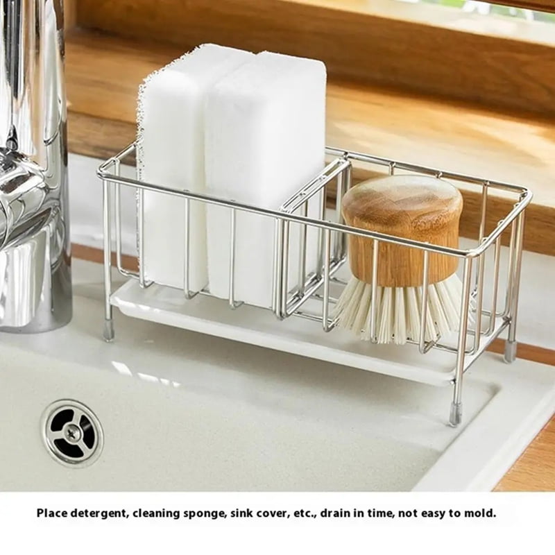 Kitchen Sink Sponge Holder Storage Rack for Sink Kitchen Sink Organizer ...