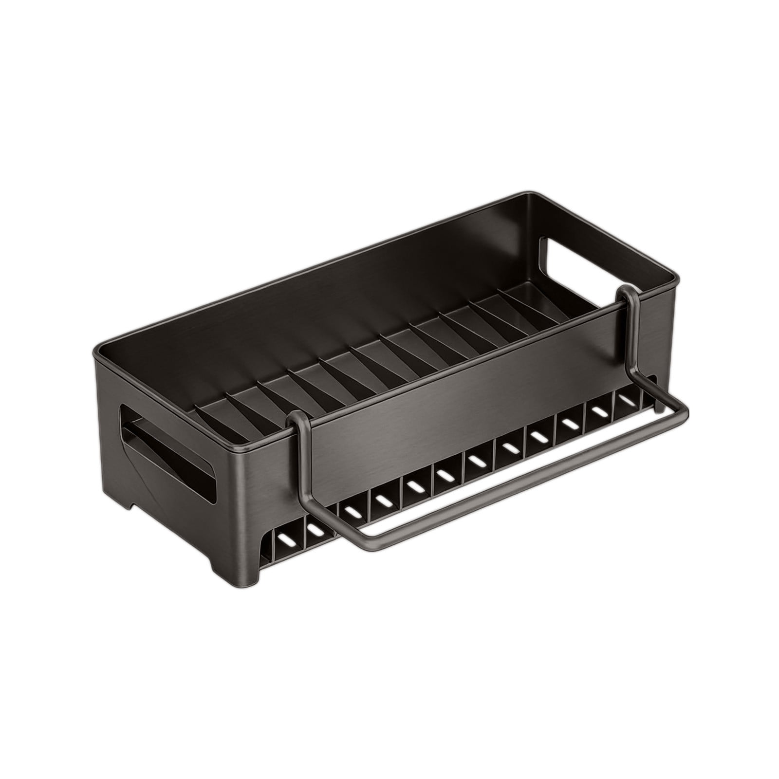 Kitchen Sink Sponge Holder and Storage Rack with Dishcloth Hook, Soap ...