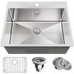 13 x 15 Inch Drop In Bar Sink, Small Kitchen Sink Single Bowl Topmount ...
