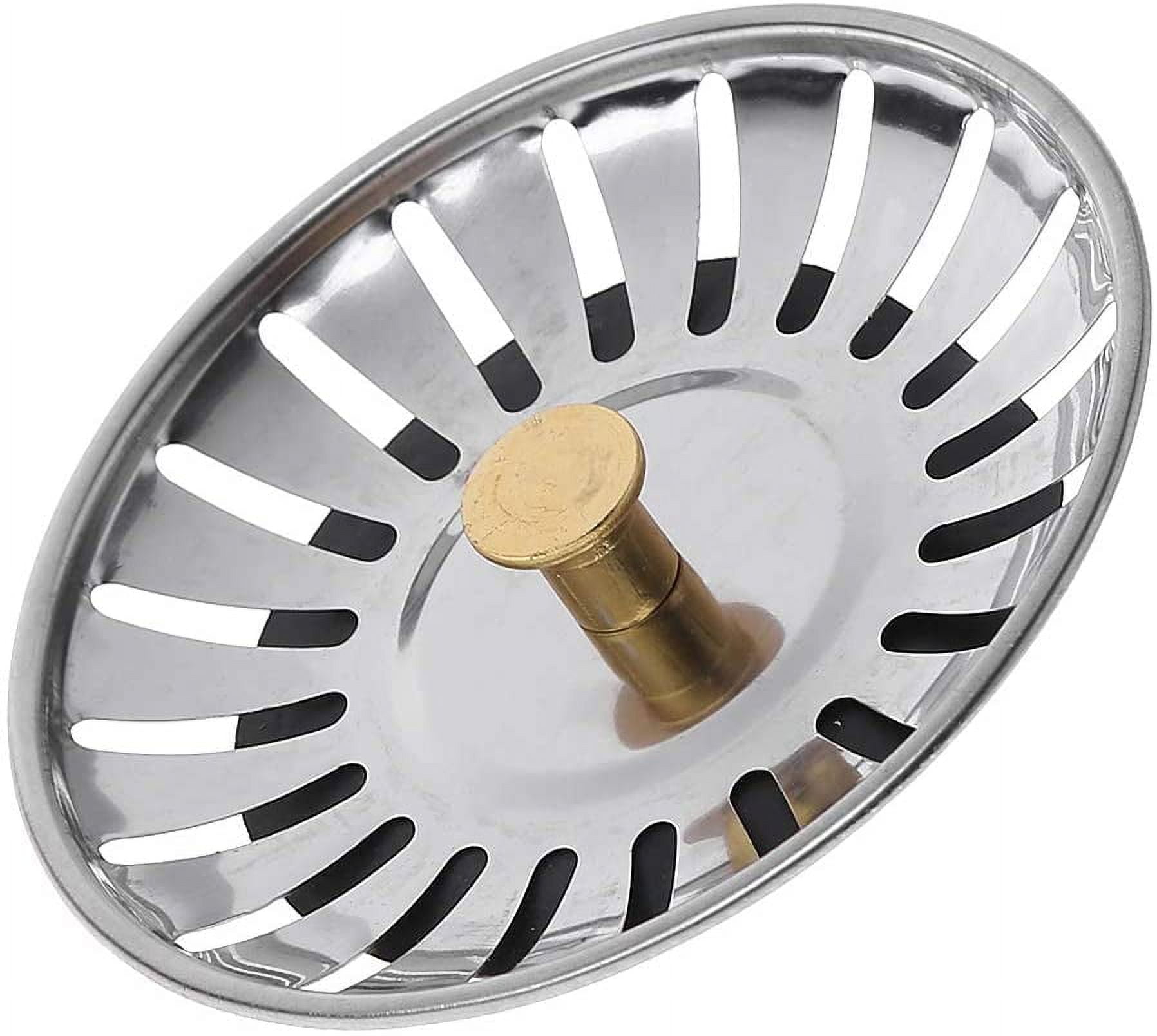 Kitchen Sink Stainless Steel Sink Strainer Stopper Drain Plug Filter ...