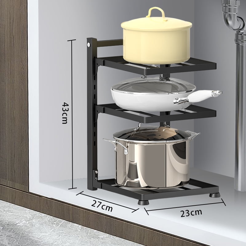 Kitchen Sink Storage Rack Multi-Layer Cooker Storage Rack For Home ...