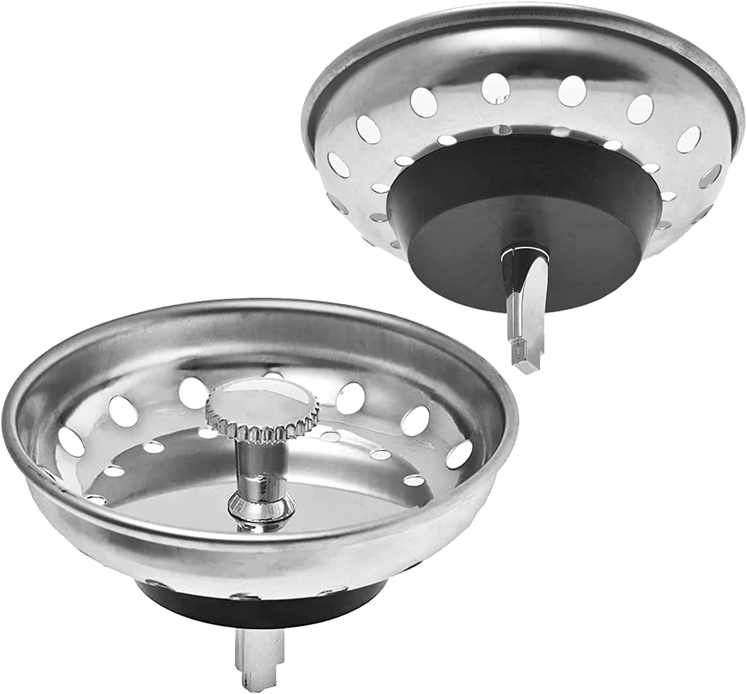 Kitchen Sink Strainer - 2 Pack Kitchen Sink Stopper Replacement for ...