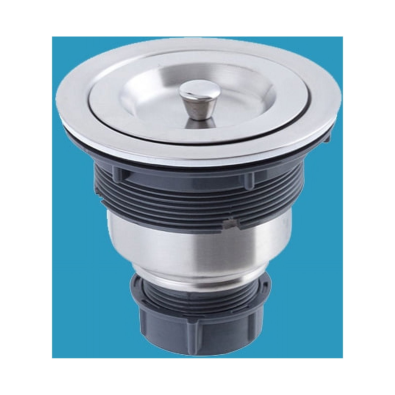 Kitchen Sink Strainer Assembly, 304 Stainless Steel with Permanent ...