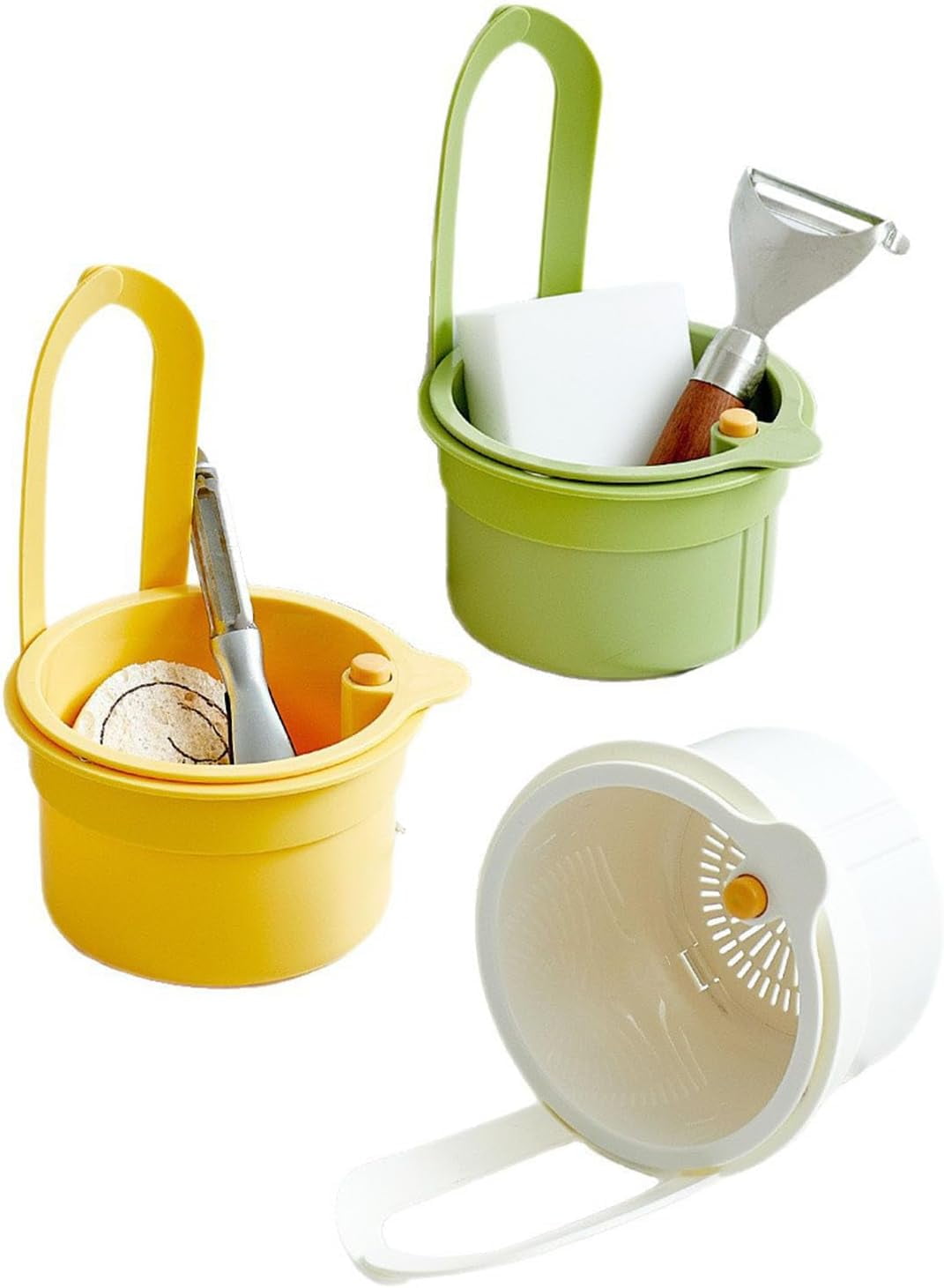 Kitchen Sink Strainer Basket, Self Cleaning Sink Food Waste Catcher ...