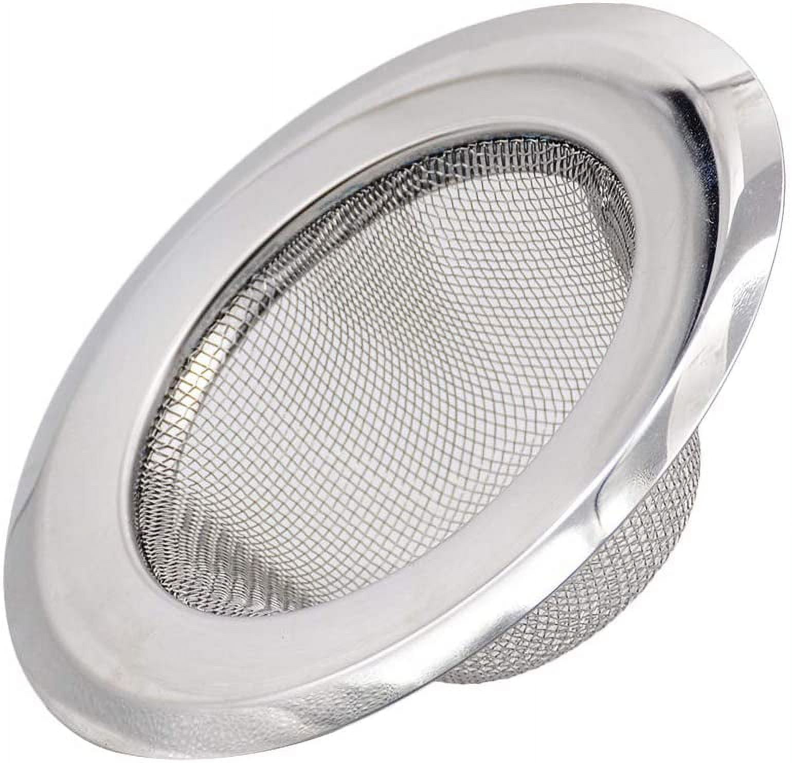 Kitchen Sink Strainer, Large Wide Rim 4.5" Diameter, Stainless Steel ...