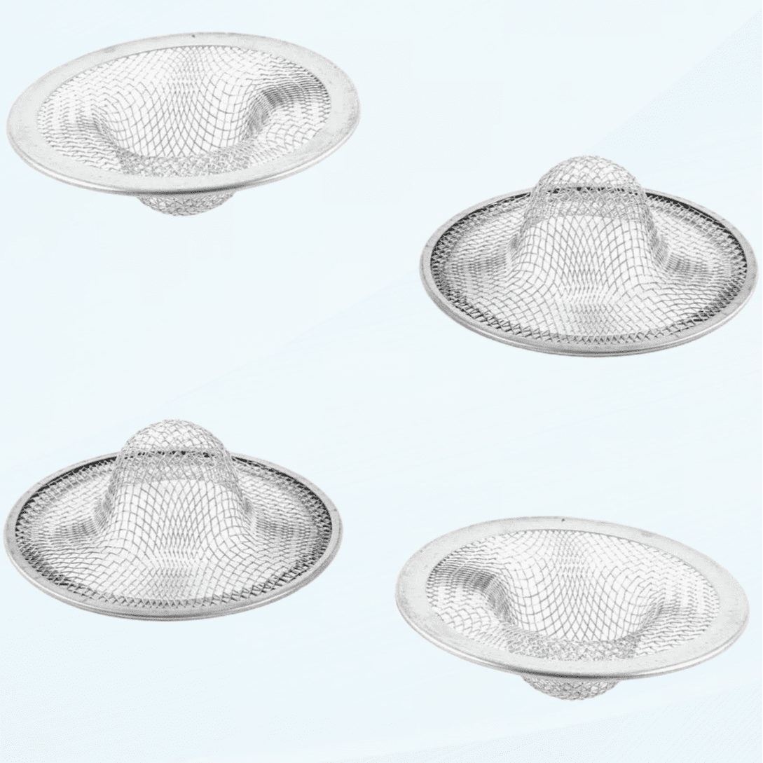 Kitchen Sink Strainer Mesh 4 Pack, Stainless Steel Sink Basket 1in Bowl ...