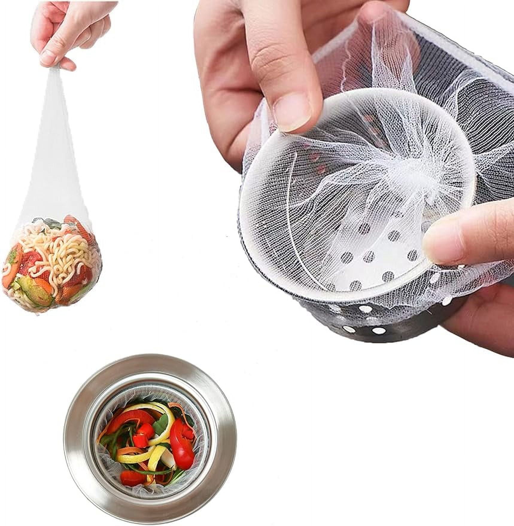Kitchen Sink Strainer Mesh Bag Sink, Mesh Filter Bag 200PCS Sink ...