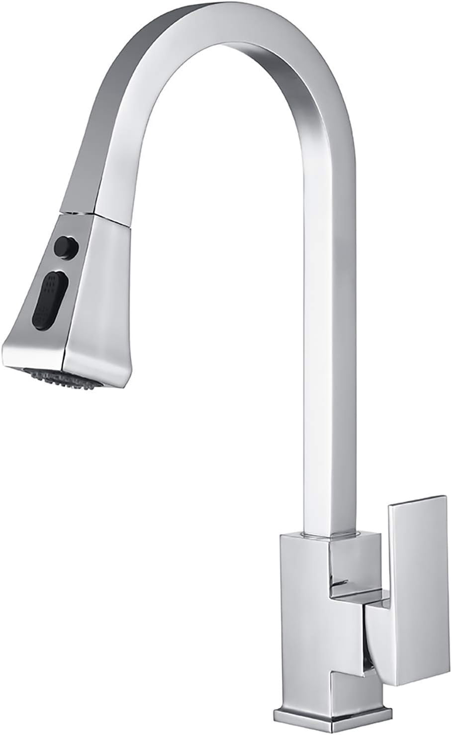 Kitchen Sink Tap Single Lever Pull Out Sink Mixer Tap with Sprayer ...