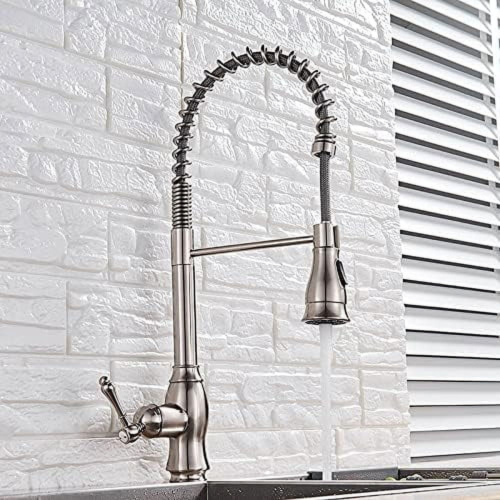 Kitchen Sink Taps with Pull Out Spray Black - Walmart.com
