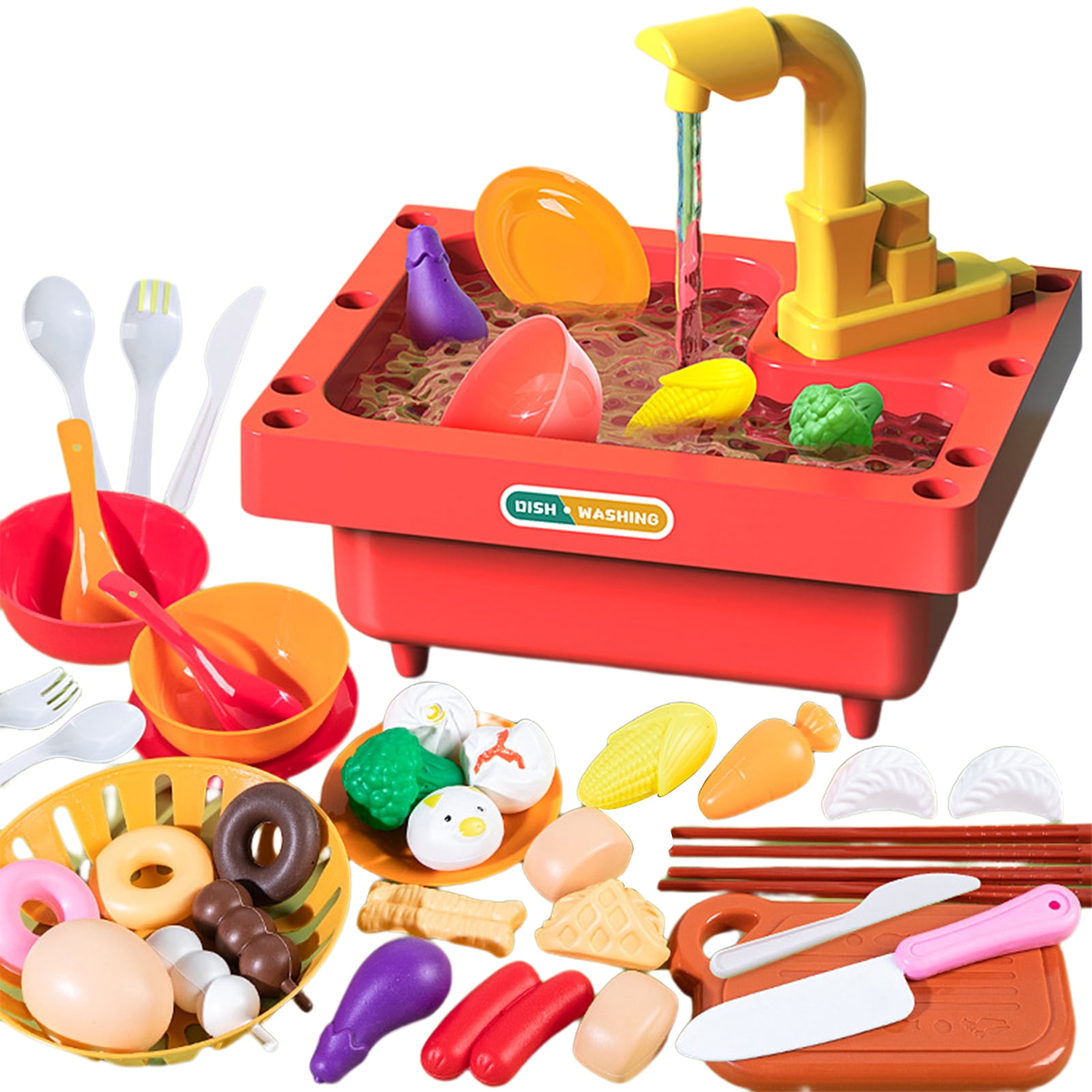 Kitchen Sink Toy Set with Water Cycle System - Safe Fun Pretend Playset ...