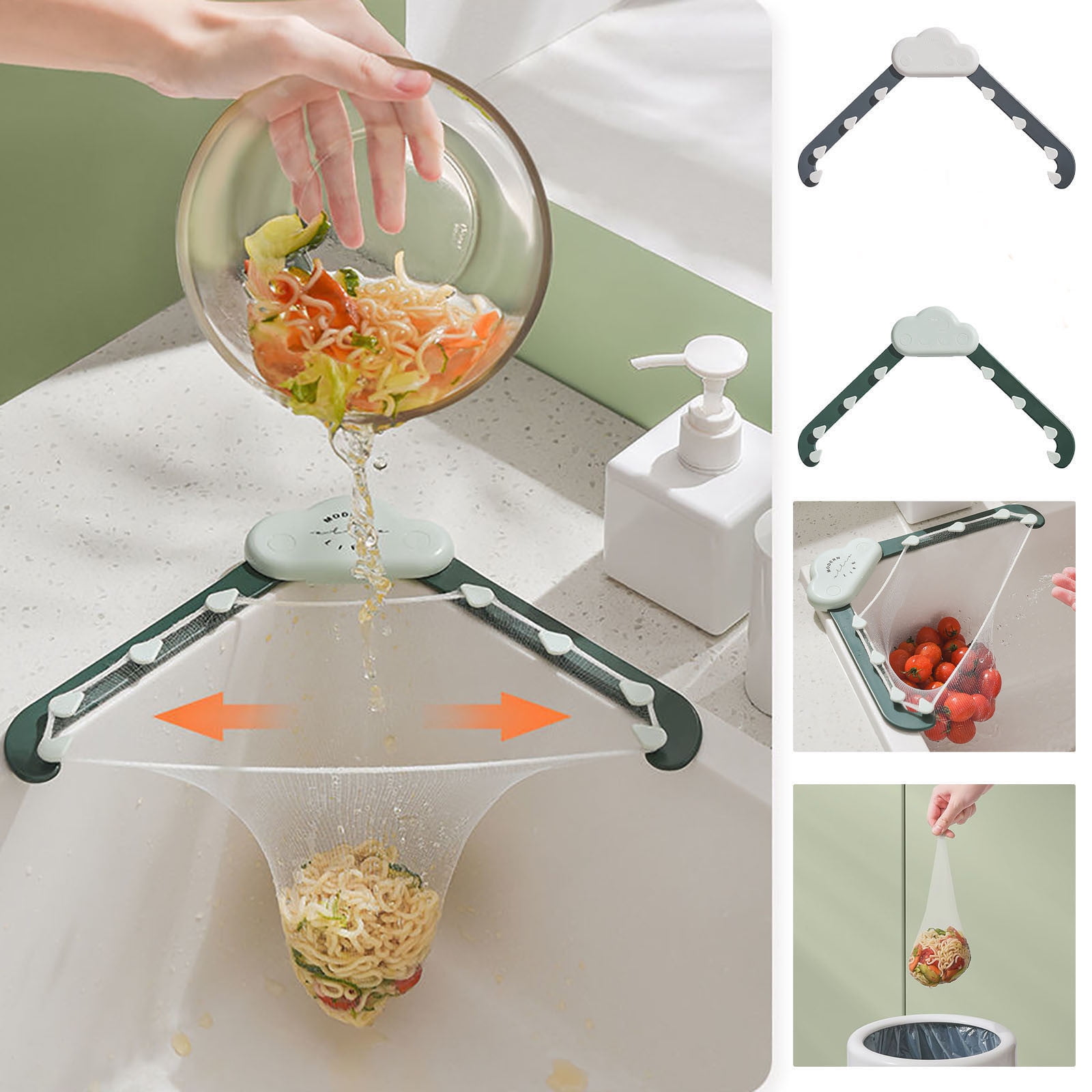 Kitchen Sink Triangle Tri-Holder Filter, Corner Sink Strainer, Kitchen ...