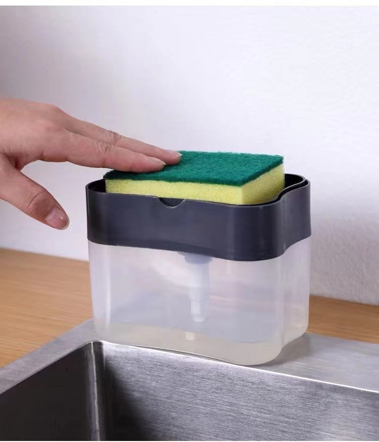 Kitchen Soap Dispenser Dishwashing Brush Automatic Liquid Dispenser ...
