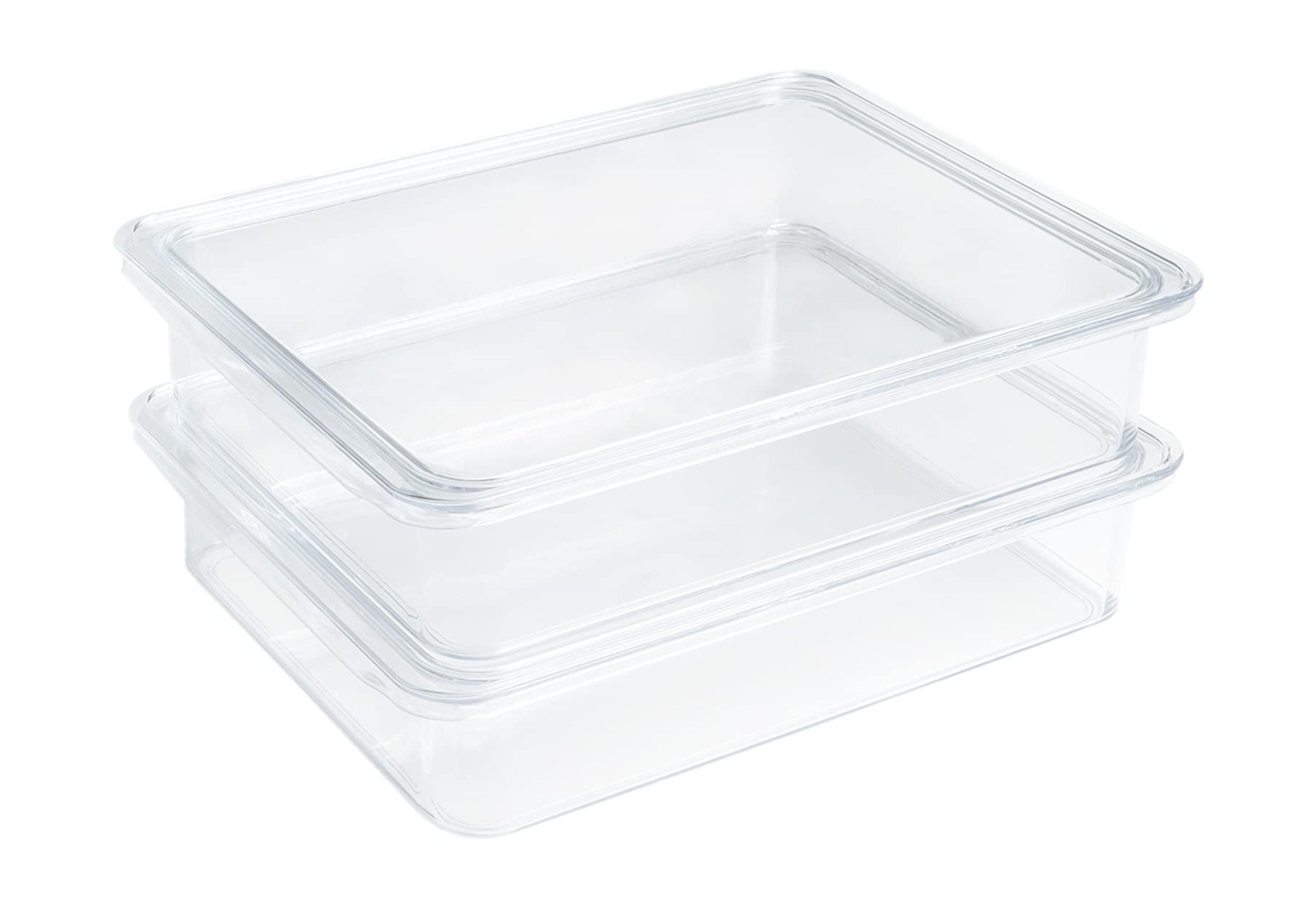 Kitchen Spaces Stackable Fridge Storage Containers, Compact Organizers ...