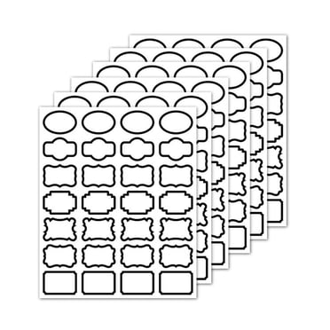 v2croft 168 Pantry Labels for Containers, Minimalist White Matte ...