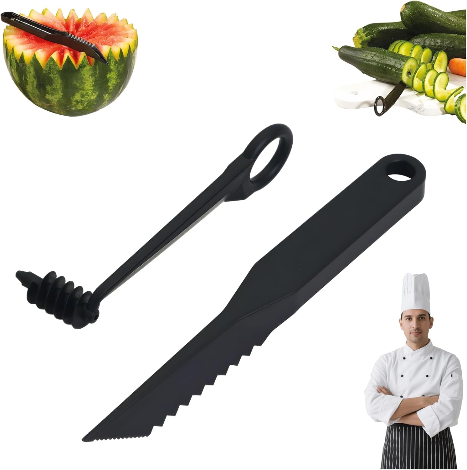 Kitchen Spiral and V-Shaped Tools, Spiral Slicer Blade Hand Slicer ...